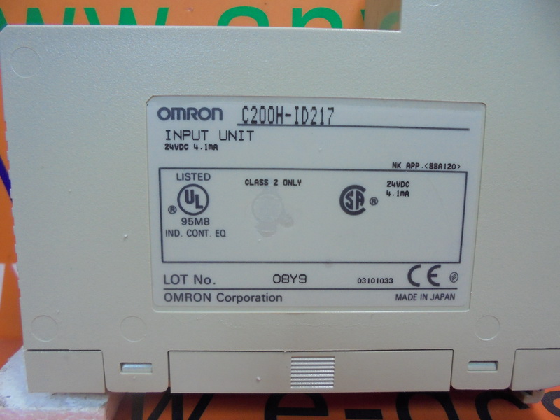 OMRON INPUT UNIT C200H-ID217 - 裕益科技自動化設備可程式編碼器PLC分散式控制系統DCS